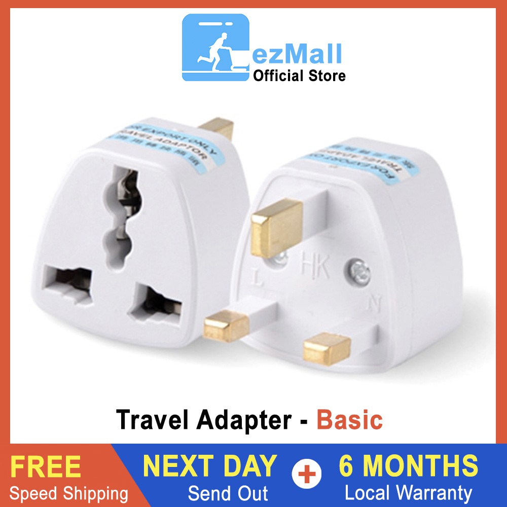 [SG Seller] Universal AC Wall Plug To SG 3-Pin Plug Travel Adapter ...