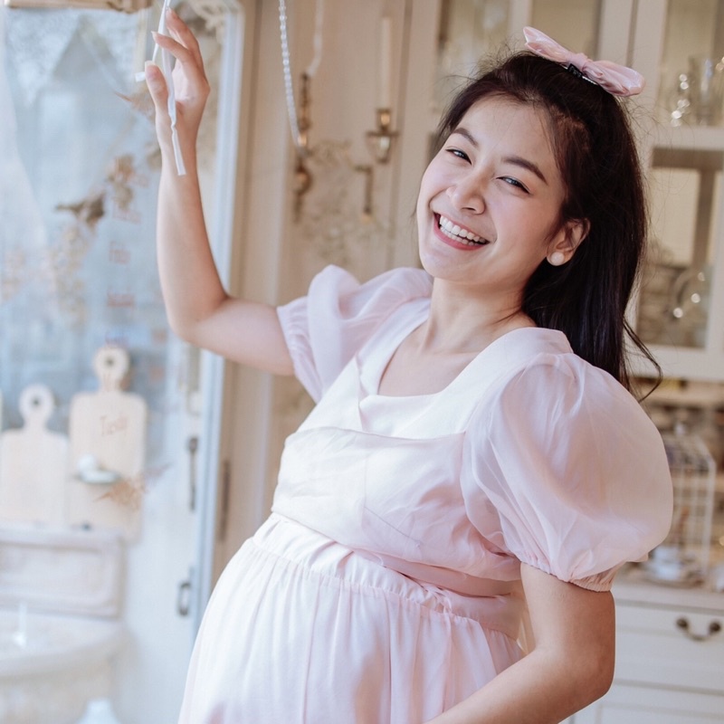 Formom FM009 ชุดคลุมท้อง น่ารักสไตส์เกาหลี - bow_bow2010 - ThaiPick