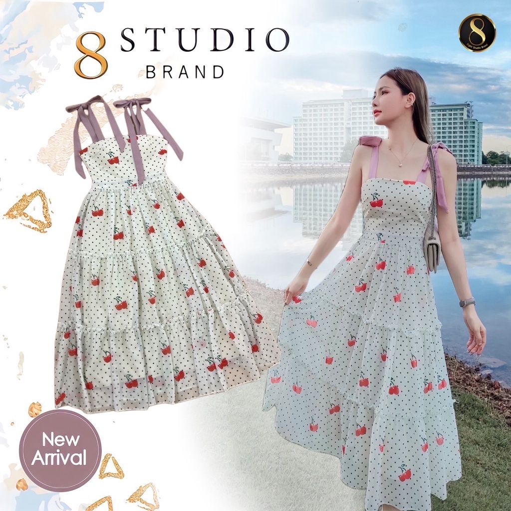 8 Studio Brand เสื้อผ้าแบรนด์แท้การันตี มินิเดรส สีม่วง น้องม่วงน่ารักมาก อะไหล่เป๊ะมาก พลาด ...