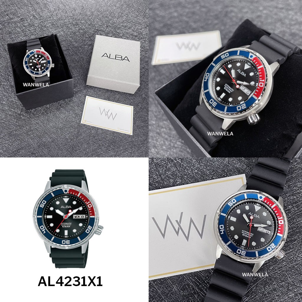 ใส่โค้ดลดเพิ่ม ของแท้ นาฬิกาข้อมือ ผู้ชาย ALBA Automatic Tuna เครื่อง ...