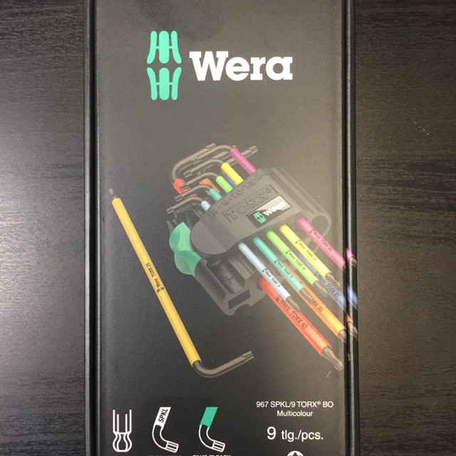 Wera Multi Colour Ball End Security Torx Key T8-T40 9 Piece - gobb2525 ...