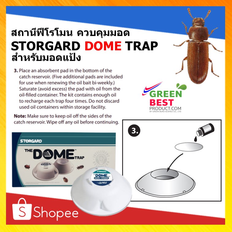 สถานีฟีโรโมน ควบคุมมอดแป้ง สตรองการ์ด โดม สำหรับแป้ง STORGARD DOME for ...