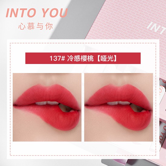 Into You Lip Glaze Matte Velvet Matte Mirror Water Light Lipstick Milk ...