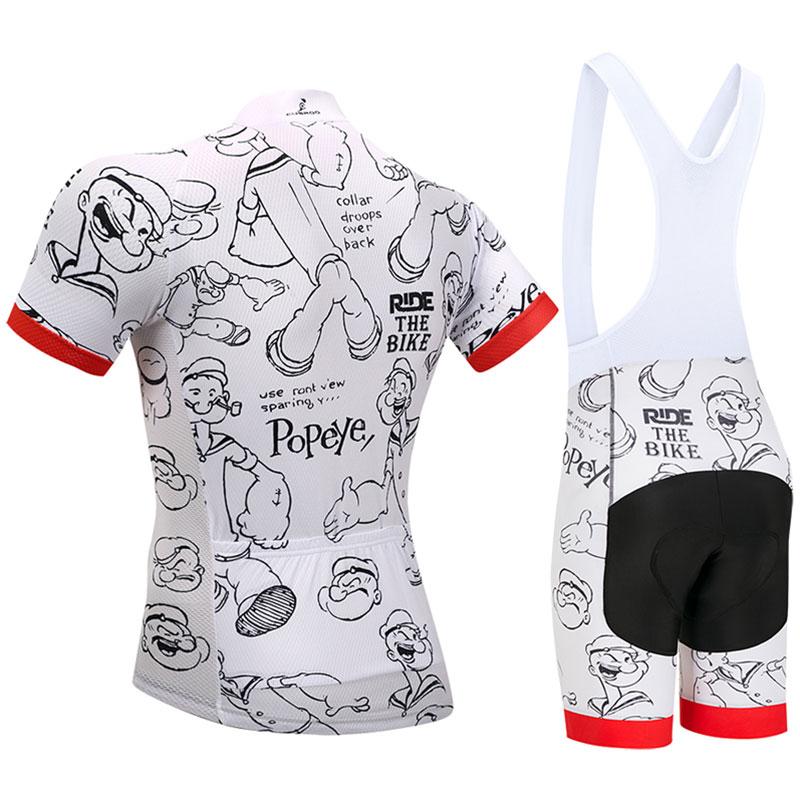 2021 SALE READY STOCKMen New CARTOON Popeye Cycling Jersey And Bike ...