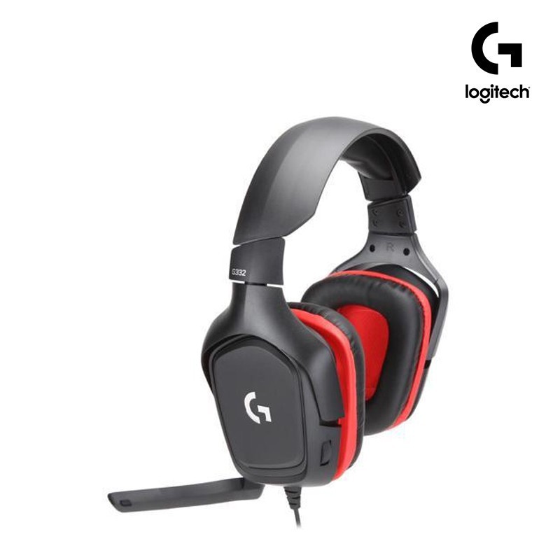 หูฟังเกมส์หูฟังเกมมิ่ง Logitech G331 STEREO BLACK/RED Gaming Headset ...