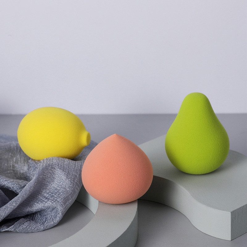 1PCS Fruit Shape Makeup Sponge Cosmetic Puff Foundation Mix Powder ...