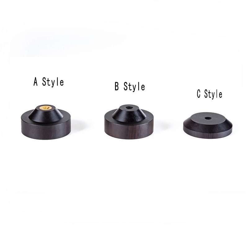 SP0008 4PCS Preffair 33mmx16mm Speaker Spike Isolation ebony Wood Stand ...