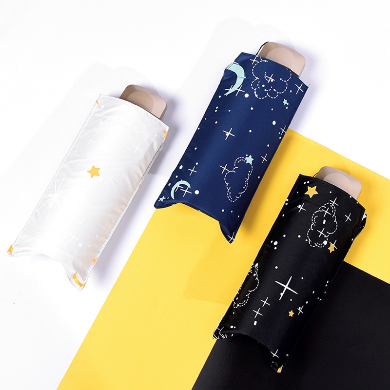 Mini Ultra-Light Small Sun Umbrella Female Vinyl Sunscreen Uv Pocket ...