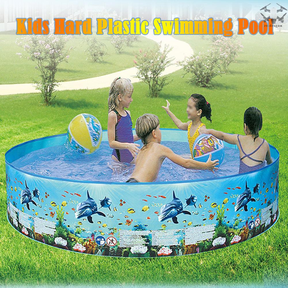 Portable Inflation-free Hard Plastic Swimming Pool Folding Pool Family ...