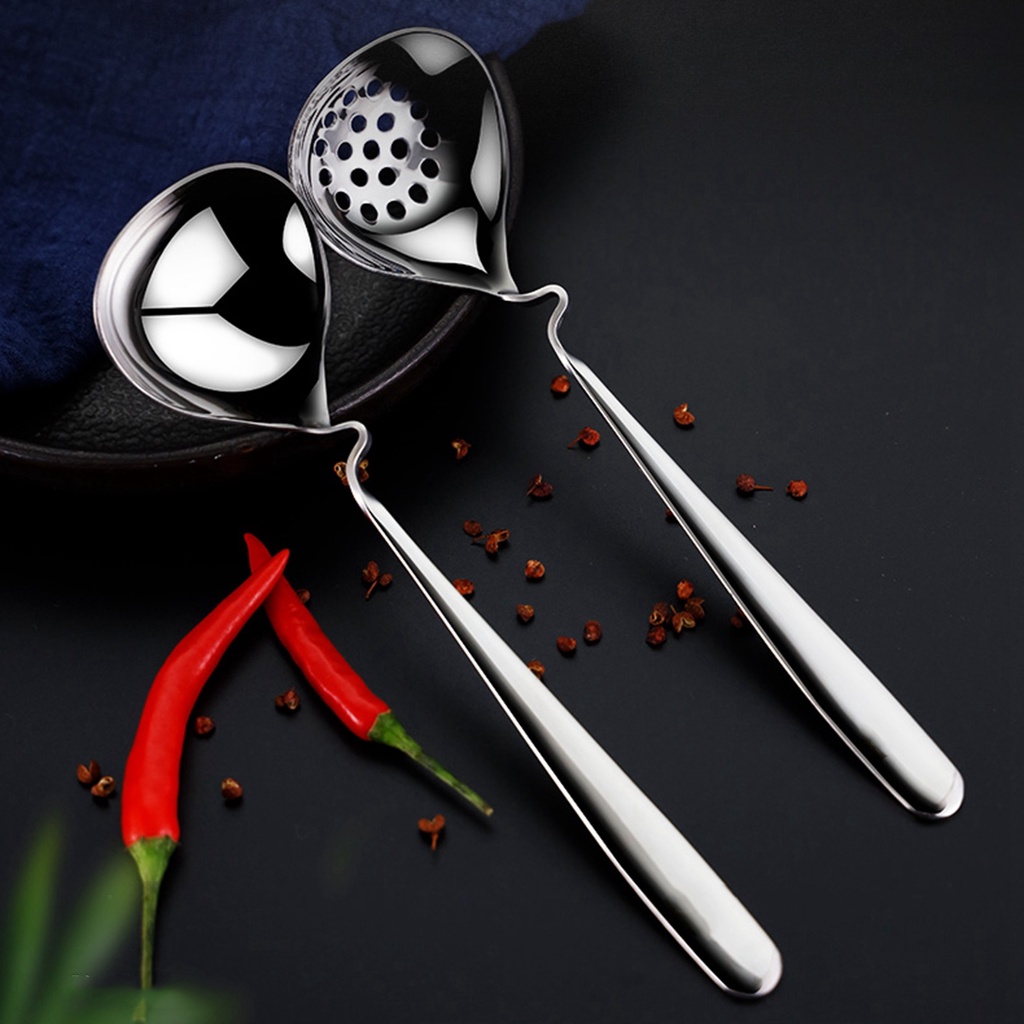REBUY Multifunction Serving Spoon Fondue Tableware Soup Ladle Long ...