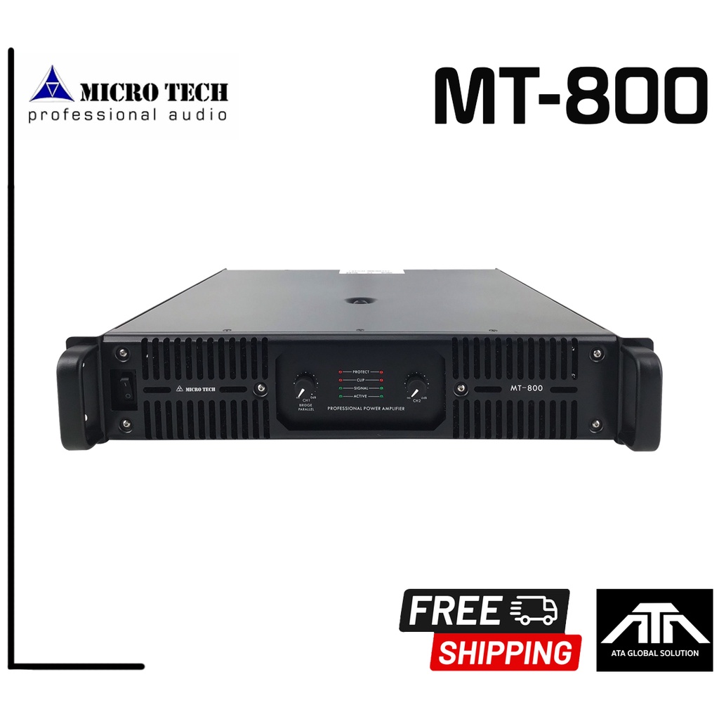 POWERAMP MICRO TECH MT-800 เพาเวอร์แอมป์ ไมโครเทค mt800 เพาเวอร์แอมป์มีคุณภาพดี MT 800 | Shopee ...