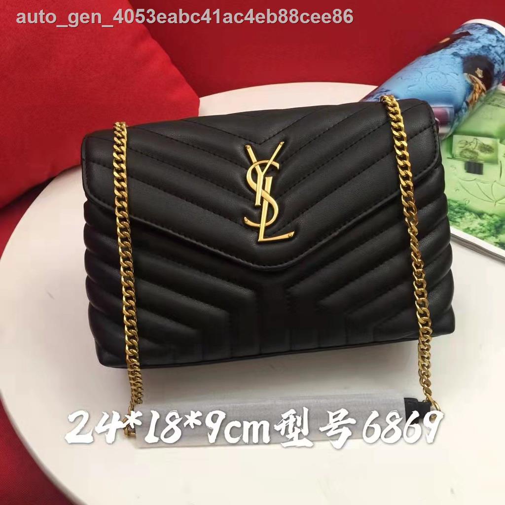 YSL Original Saint Laurent Leather Women s Shoulder Bag 100 ...