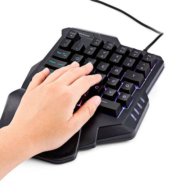 แป้นพิมพ์：G30 1.6m Wired Gaming Keyad with LED Backlight 35 Keys ...