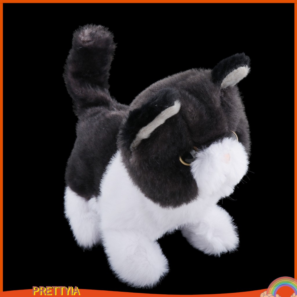 ღღ[PRETTYIA] Interactive Robot Cat Electronic Toys Walking Miaow ...