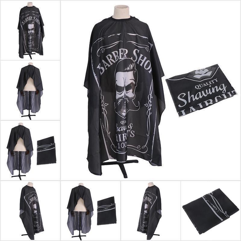 [LHGC] HairHairdressing Barber Cloth Skull Pattern Apron Polyester Cape ...