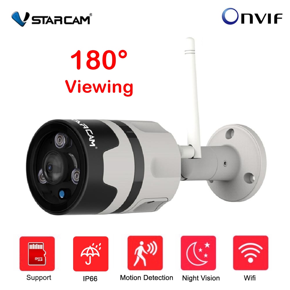 VStarcam C63S Outdoor anoramic CCTV Camera Wifi 1080 180 Degree Wide ...