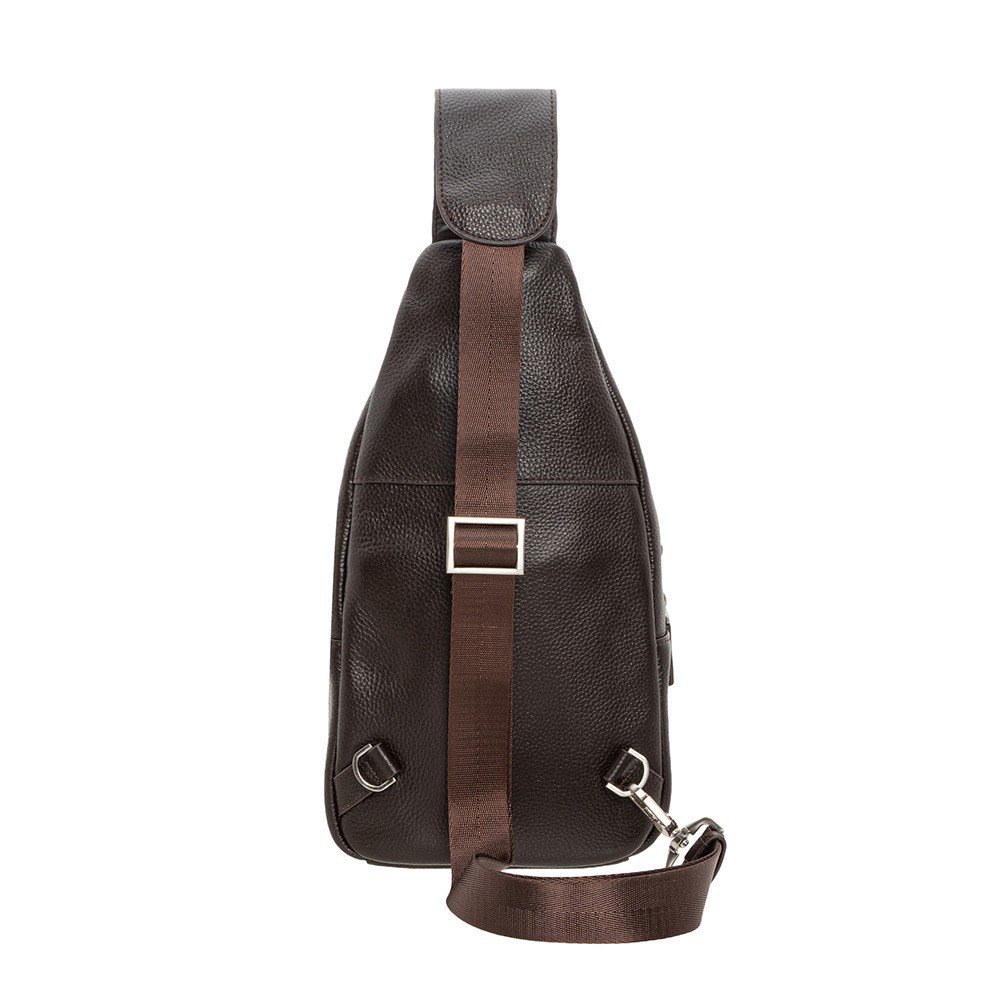 SEMBONIA Men Pebbled Leather Duo-Panel Cross-Body Backpack - 066355 ...