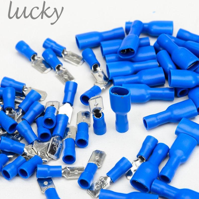 Cable New Spade Male Shoes Wire Pairs Insulated Connectors Crimp ...