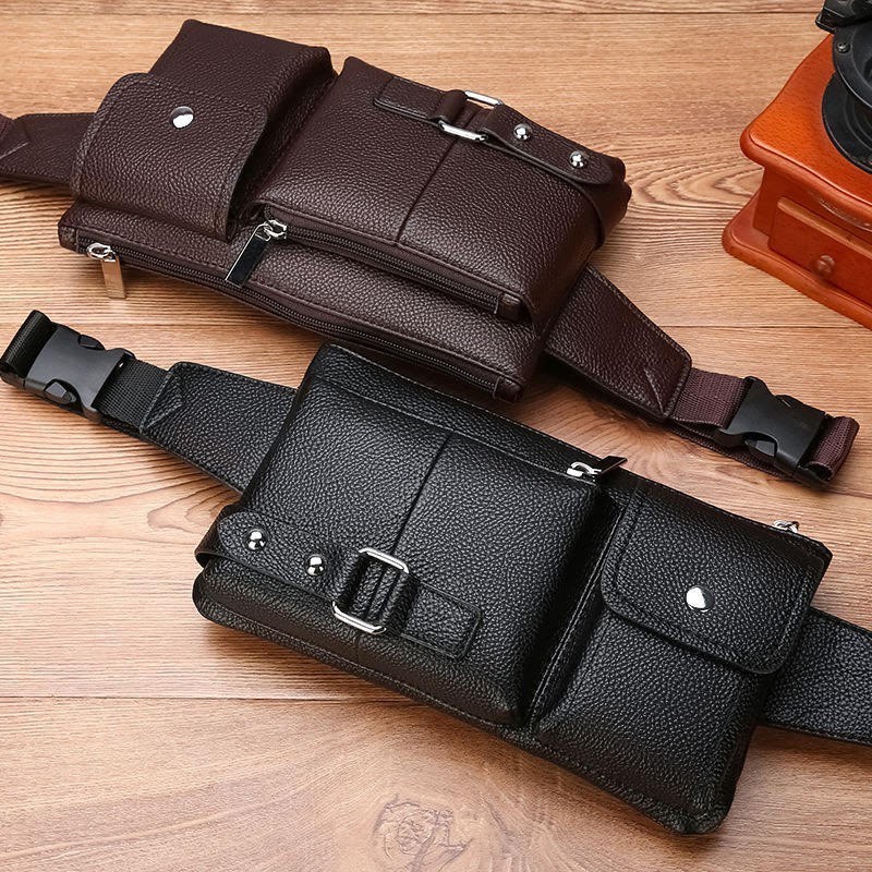 (W87) กระเป๋าคาดอกคาดเอว งานหนัง งานพรีเมี่ยม - d292ltyjct - ThaiPick