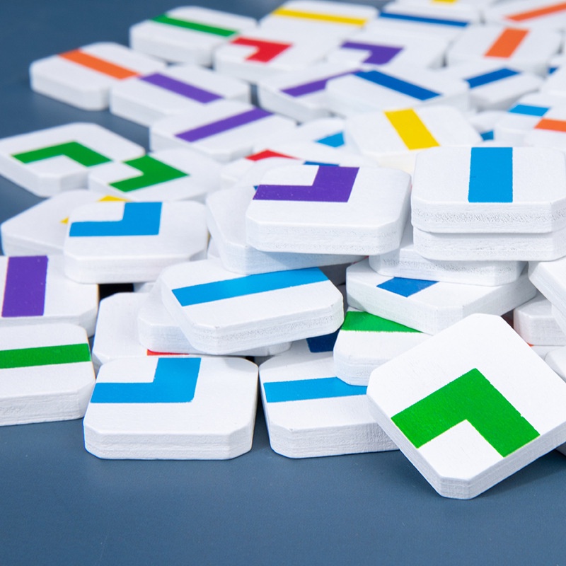 Wooden matching game Lianliankan kindergarten baby early education ...