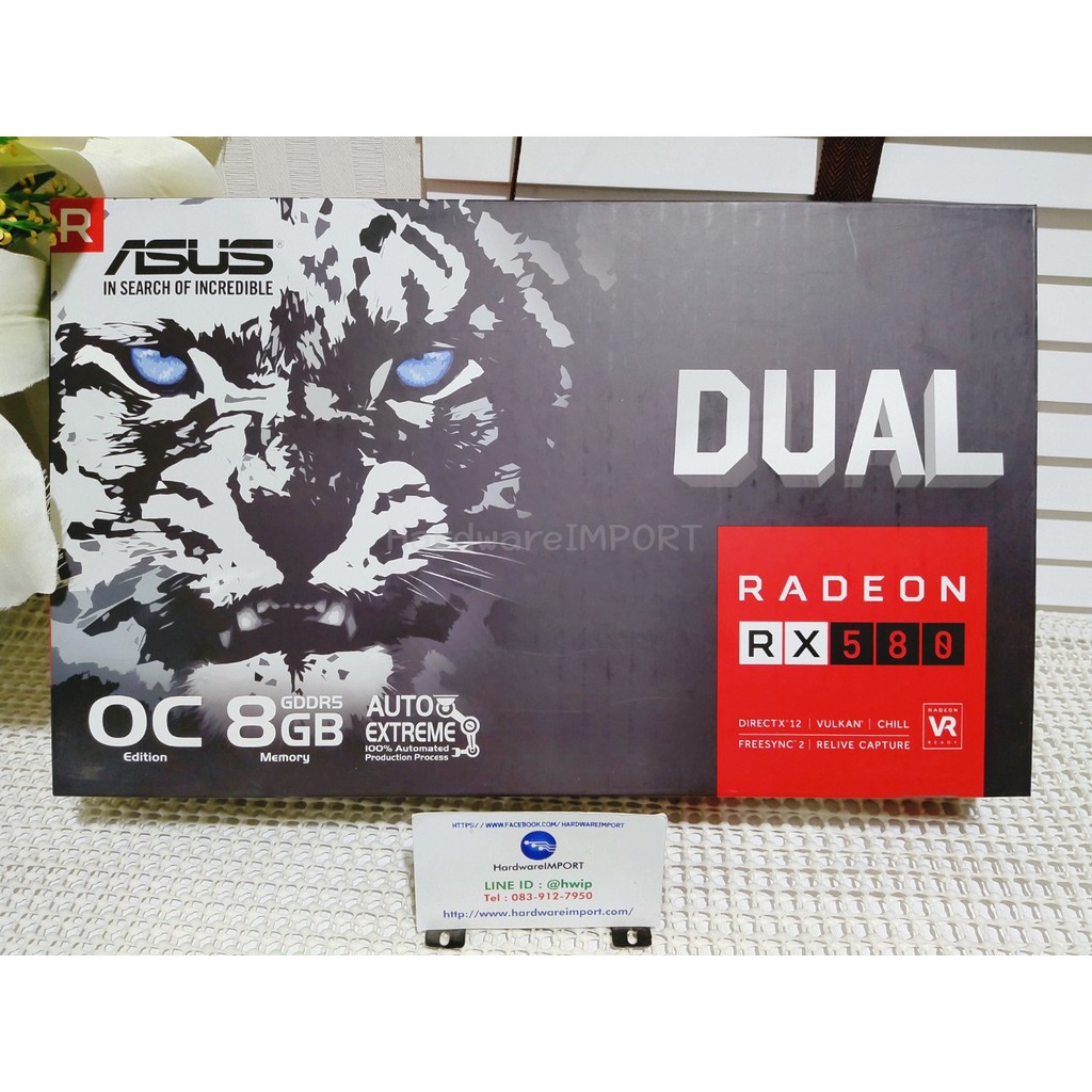 RX580 8GB ASUS DUAL การ์ดจอ เสือดำ - zarazens - ThaiPick