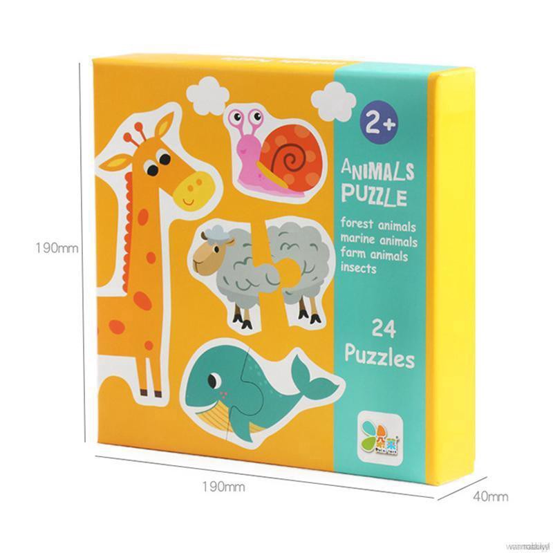 ruiaike Baby Cartoon Educational Matching Cards Puzzles Game Toys ...
