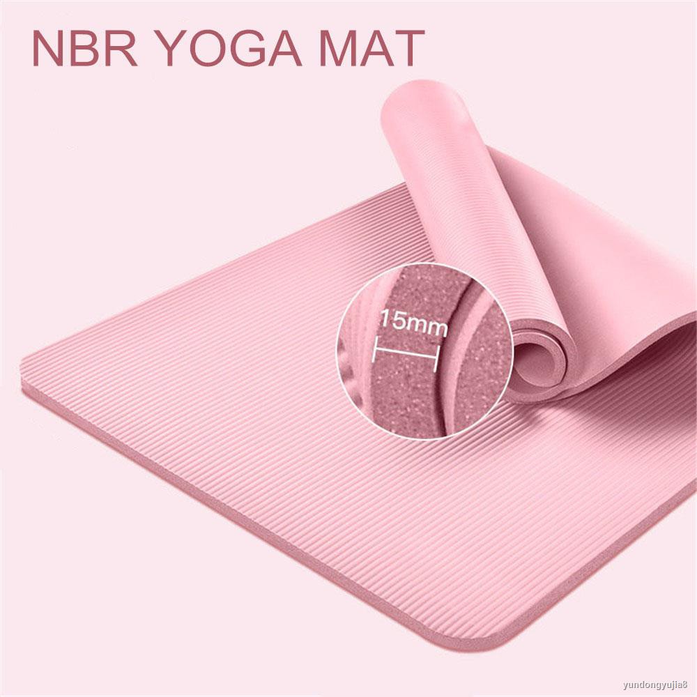 15mm Non Slip Yoga Mat NBR Fitness Exercise Mat Sports Cushion ...