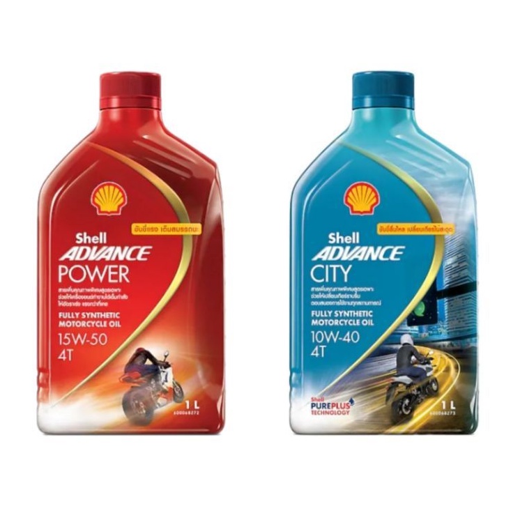 Shell Advance Fully Synthetic 10W-40 / 15W-50 API SN JASO MA2 1.0l ...