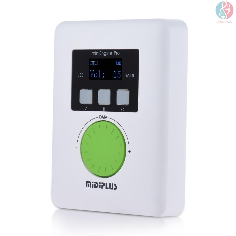 Midiplus Miniengine Pro โมดูลเสียงภายนอก Usb แบบชาร์จในตัวแบตเตอรี่ ...