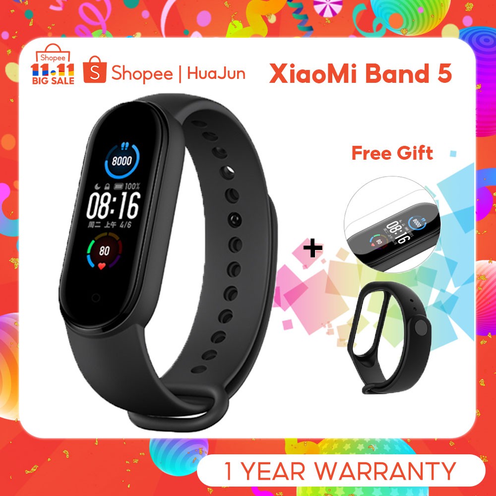 Xiaomi MI Band 5 Standard Edition Support English 1 inch Touch Control ...