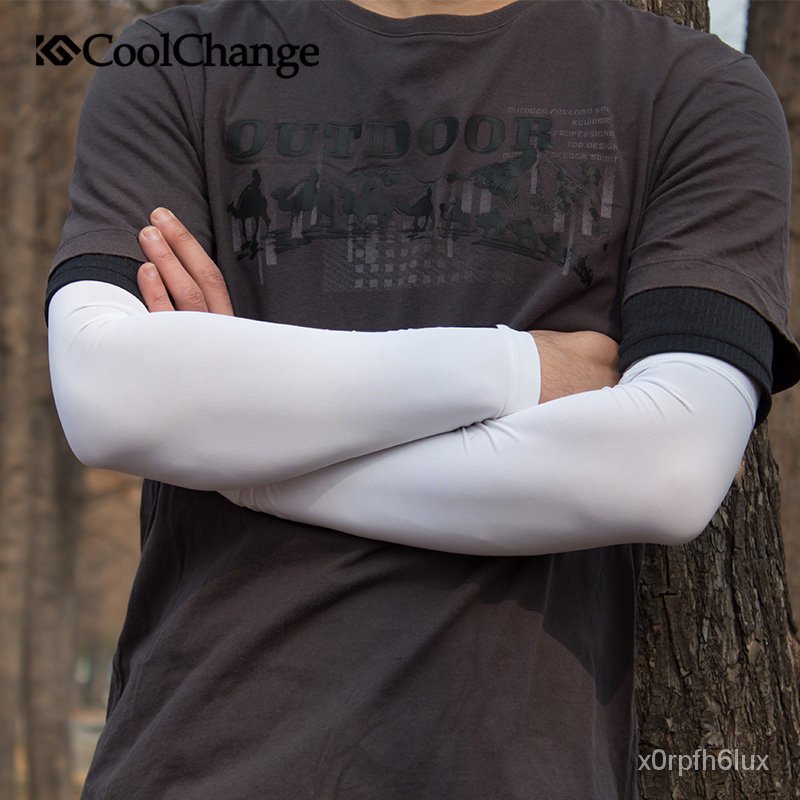 Coolchange Driving Cooling arm sleeve Ice silk socks Car UV hand socks ...