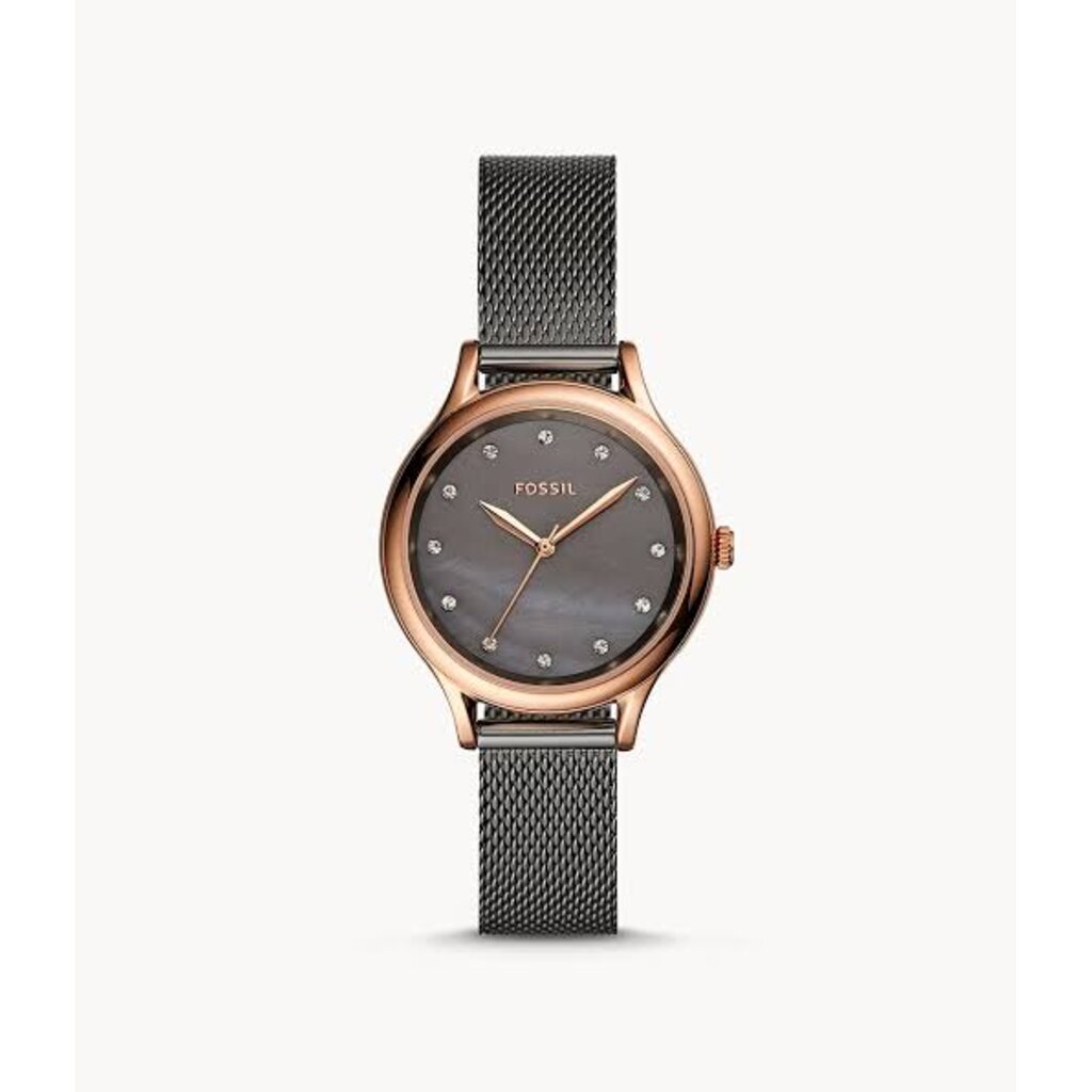 FOSSIL Laney Three-Hand Smoke Stainless Steel Watch BQ3393 BQ3393 ...