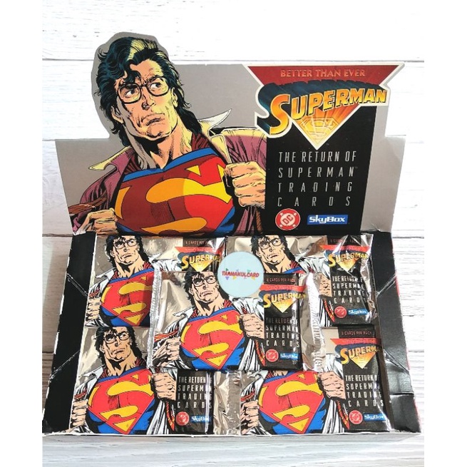 (Sealed Pack) 1993 DC SKYBOX THE RETURN OF SUPERMAN TRADING CARDS (ซอง ...