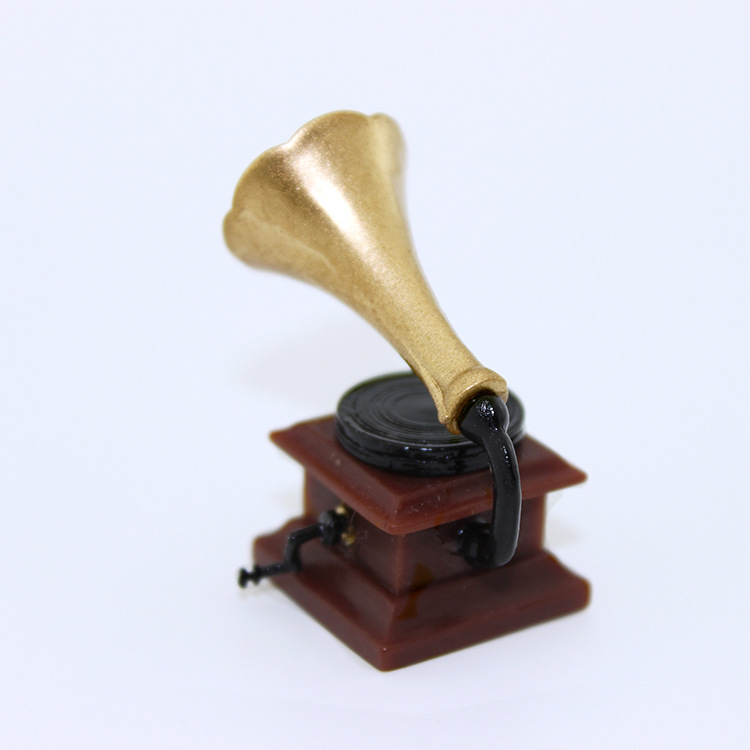 Mini Phonograph Ob11 อุปกรณ์เสริมบ้านตุ๊กตาโมเดลจําลองอาหารของเล่น ...