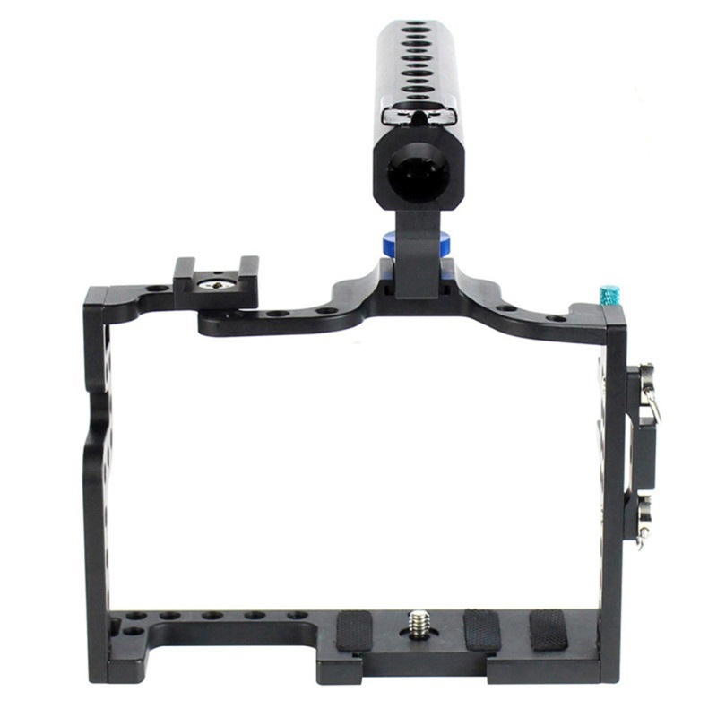 Camera Cage#Aluminum Alloy Camera Cage with Top Handle Grip Protective ...