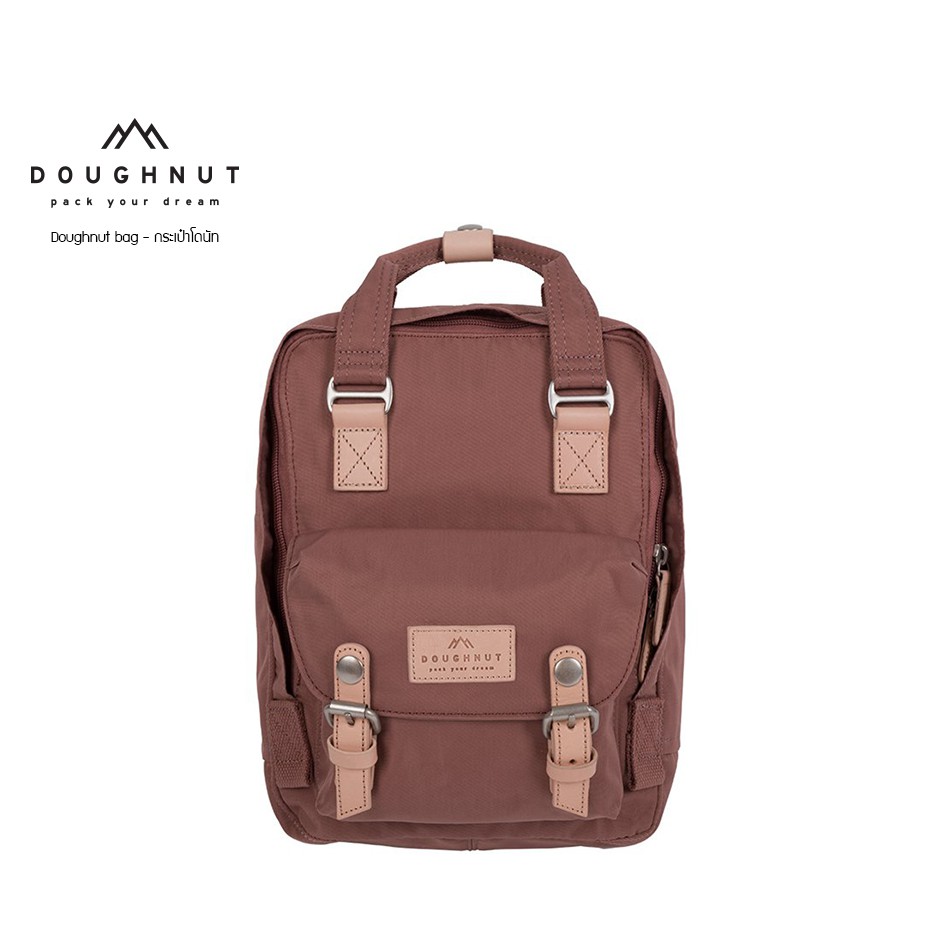 DOUGHNUT BAG Macaroon Mini Chestnut ตัวกระเป๋าโดนัทกันน้ำได้ ผลิตจากผ้า ...