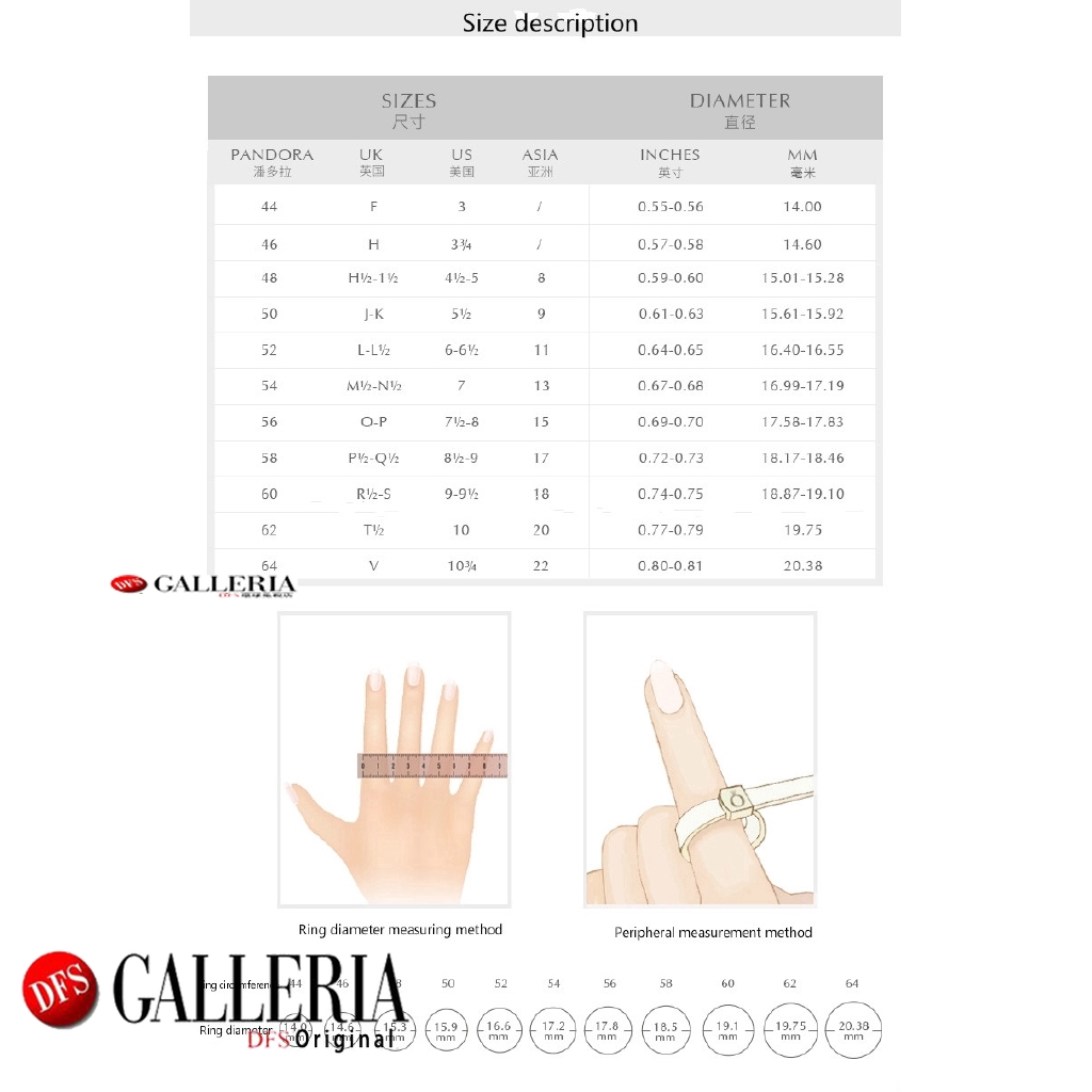 CHARMS Pandora แหวนโรสโกลด์ 180892 Cz สําหรับผู้หญิง - hongking.th ...