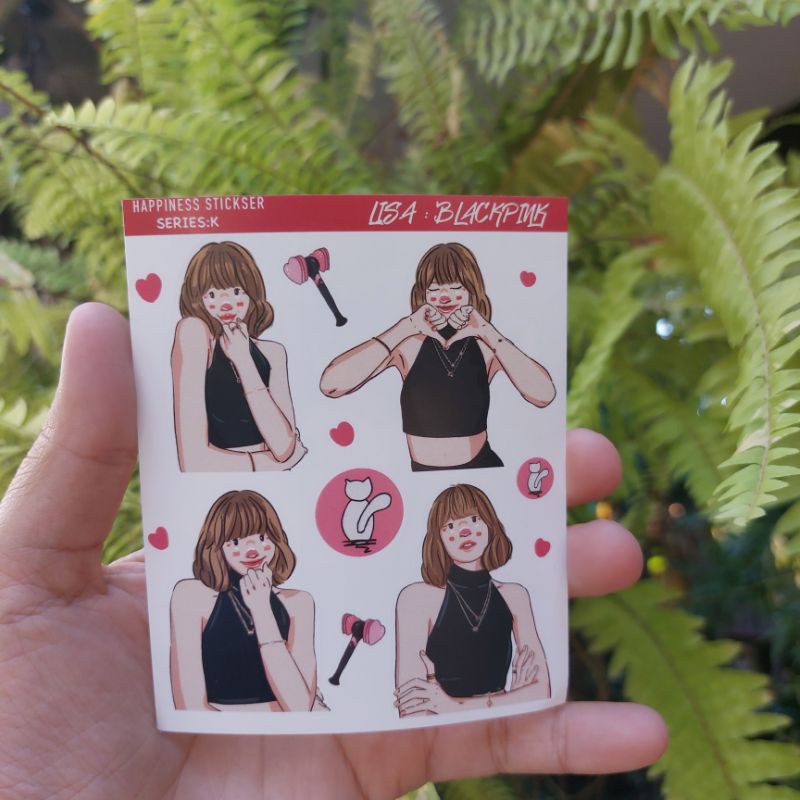 Mini sticker (มินิสติเกอร์) ลิซา LISA BLACKPINK - sarareemueanglue ...