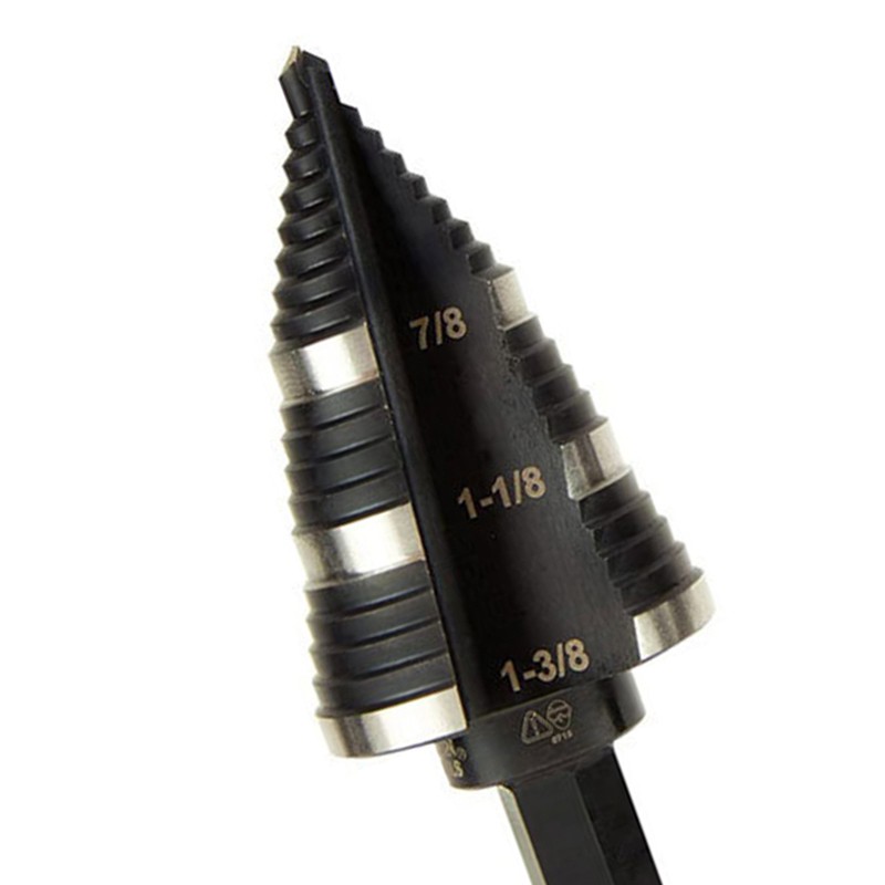 Step Drill Bit 15 Double Fluted 7/8 to 1-3/8-Inch - zuoqiuz11.th - ThaiPick