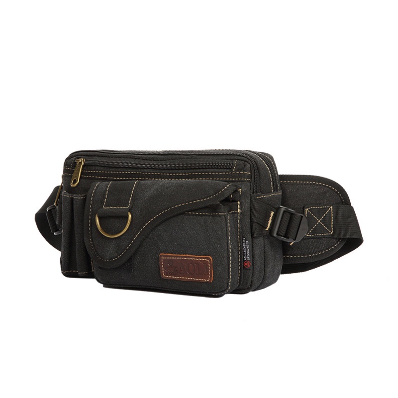 BMen Large-Capacity Canvas Casual Durable Fanny Waist Pack Waist Bags ...