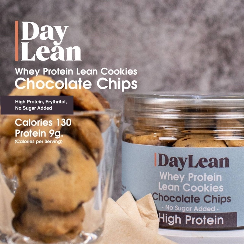 ขนมคลีน Whey Protein Lean Cookies แป้งฟูฟู เวย์โปรตีน ลีนคุ้กกี้ คุ้กก ...