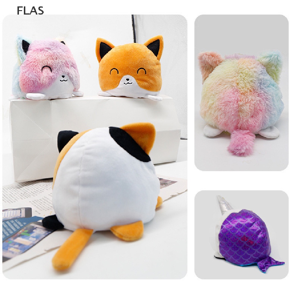 fl Reversible Cat Gato Kids Plushie Plush Animals unicorn Double-Sided ...