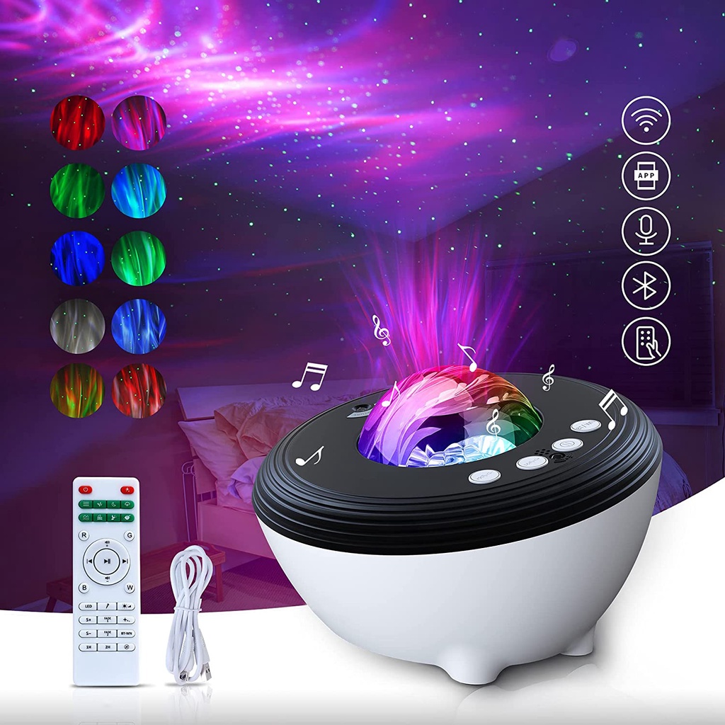 Star Projector LED Galaxy Night Light Lamp Work With Alexa Smart Wifi ...
