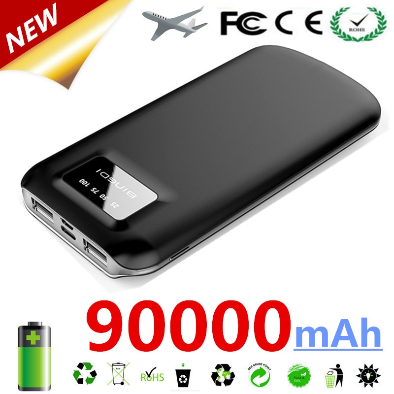 Original Power Bank 90000mAh Portable Charger USB PD 3.0 Quick Charge 3 ...