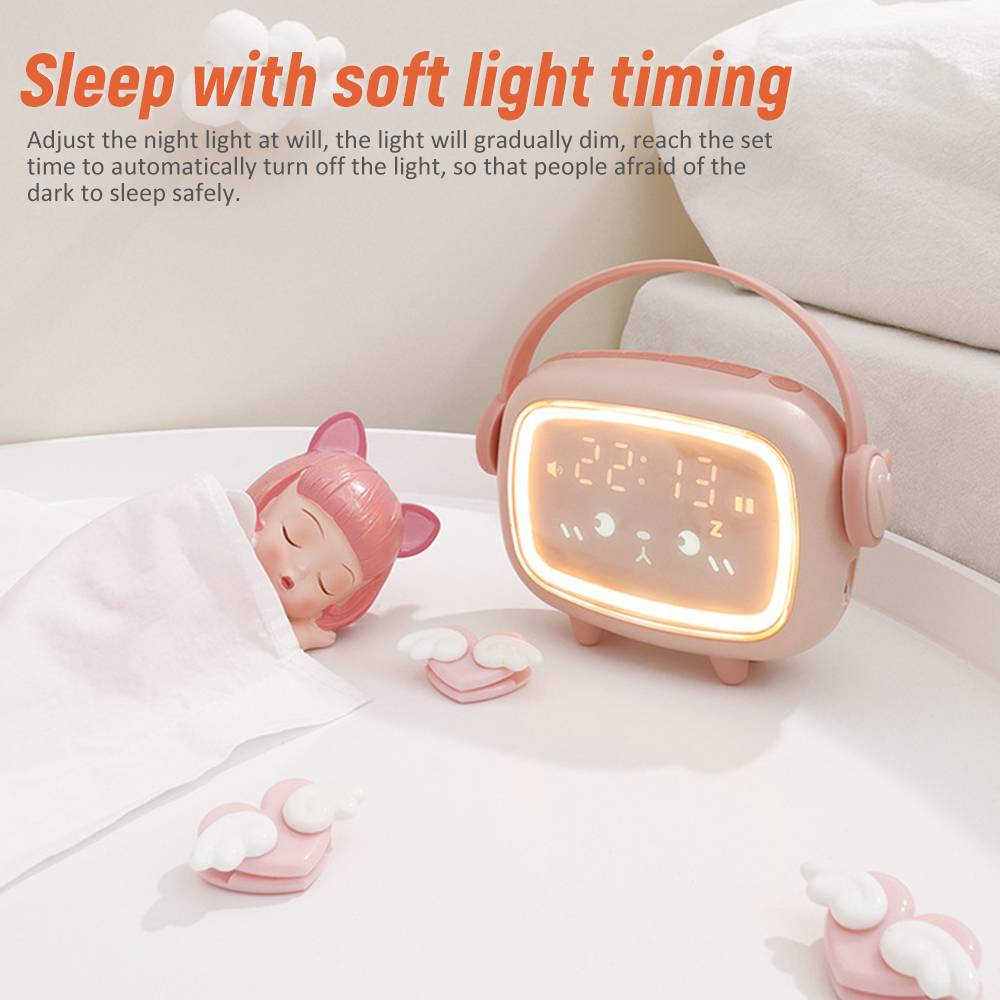 Present Cute Digital Clock Creative Time Angel Alarm Electronic Small ...