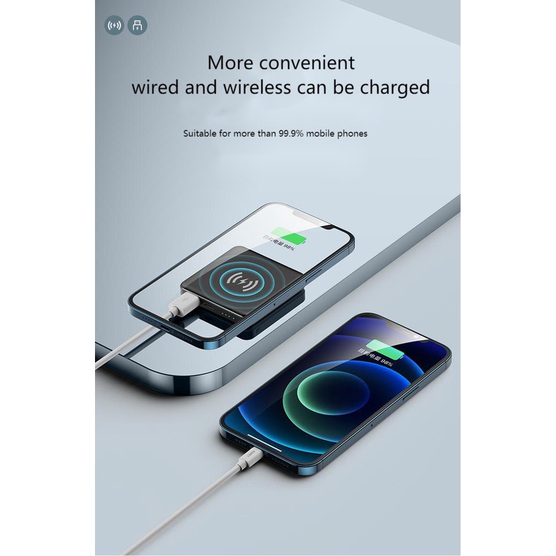 Local Stock5000mAh Magnetic Wireless Power Banks case For iPhone 12 ...