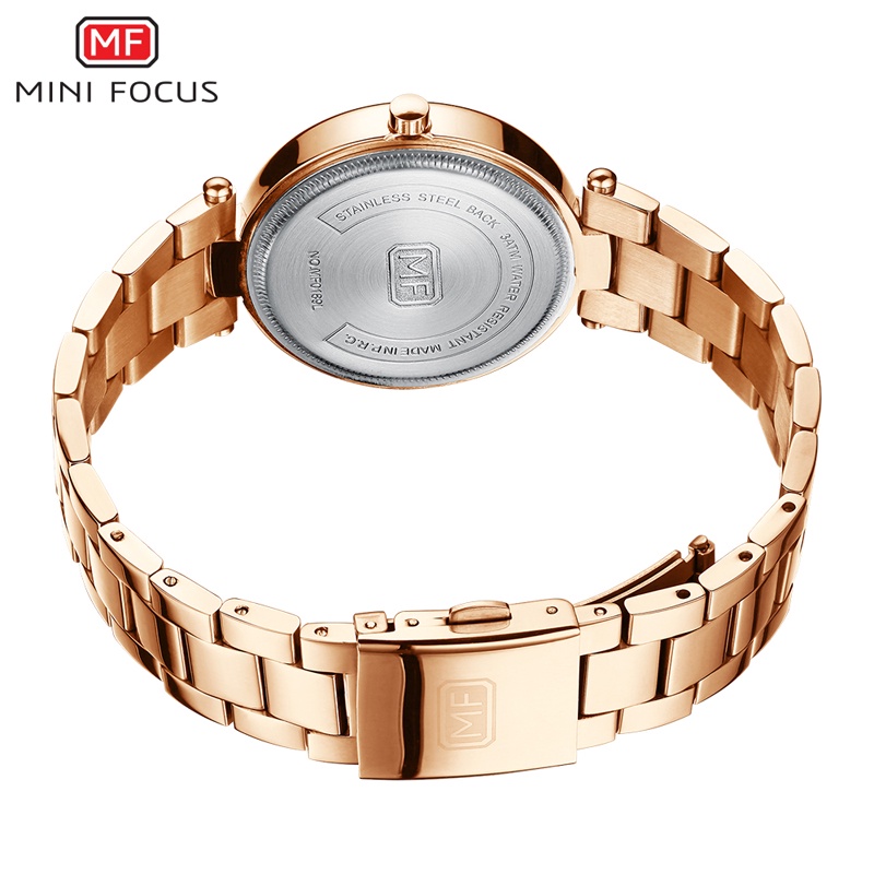 MINI FOCUS Women Watches Waterproof Blue Stainless Steel Brand Luxury ...