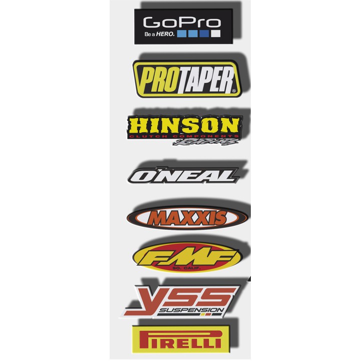 Moto sticker set 1 สติกเกอร์เซท สำหรับตกแต่งรถยนต์หรือรถมอเตอร์ไซต์ ...