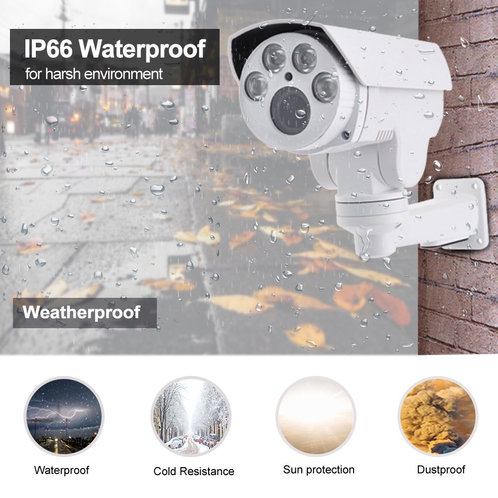 CCTV Security 2MP 10X AHD Bullet PTZ Camera 5MP TVI CVI CVBS 4in1 Pan Tilt 10X Zoom IP66 ...