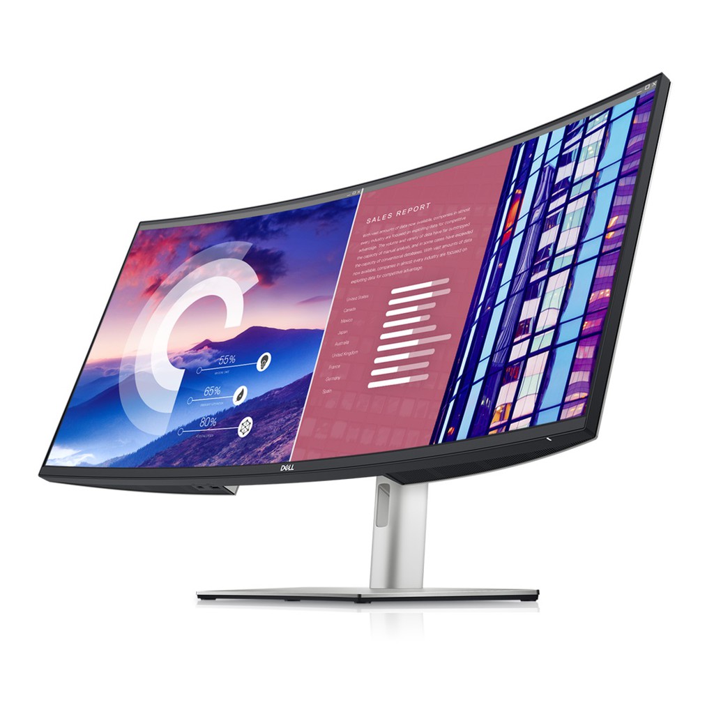 Dell Curved Monitor 38" U3821DW sRGB 100%,Rec.709 100%,DCI-P3 95% ...